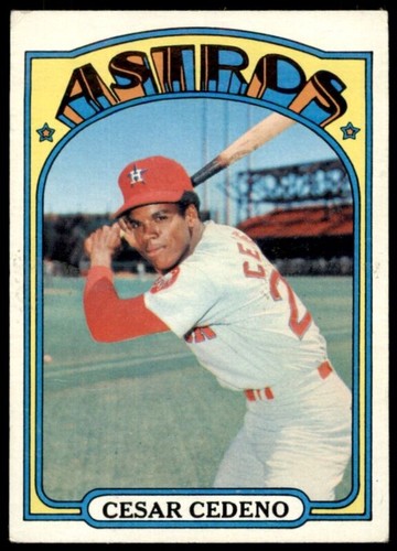 1972 TOPPS CESAR CEDENO 65 VG-EX BASEBALL HOUSTON ASTROS | eBay