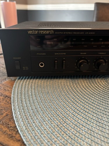 Vintage Vector Research VR-2300 FM/AM STEREO RECEIVER Tested Working | eBay