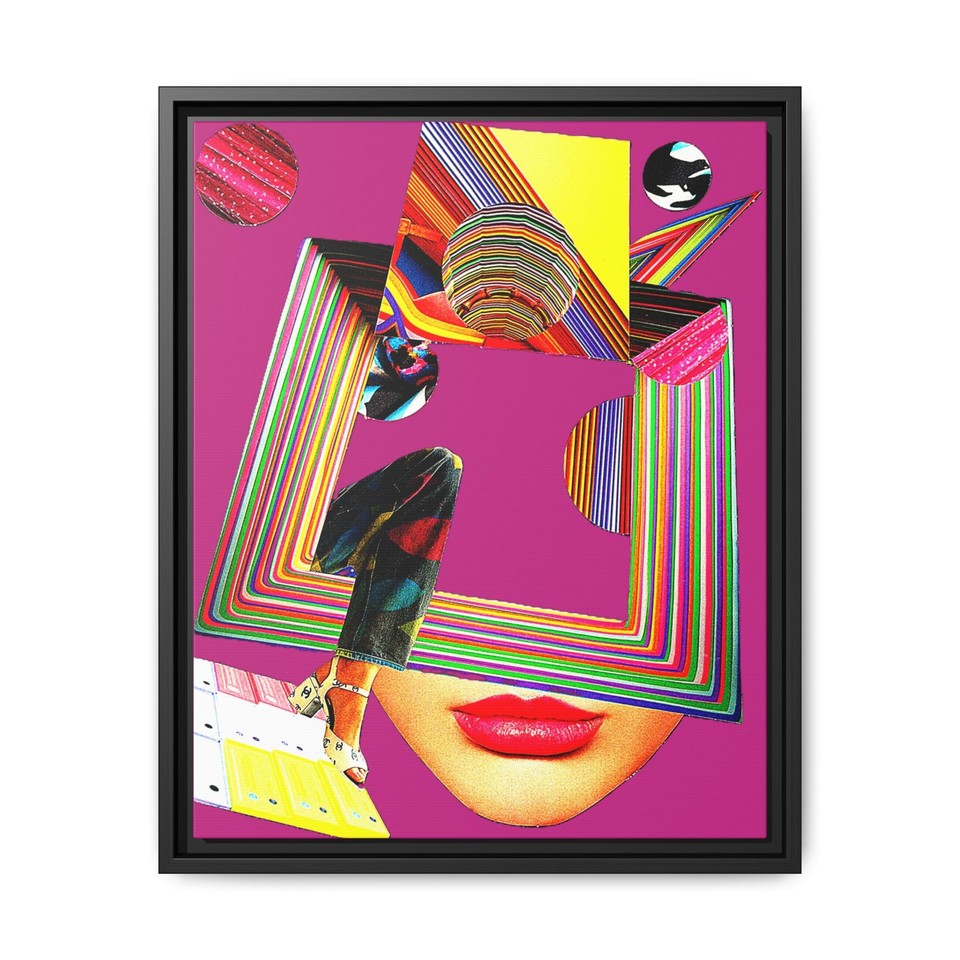 Vibrant Framed Canvas Art," Level Up" Game Room Wall Art, Modern Home ...