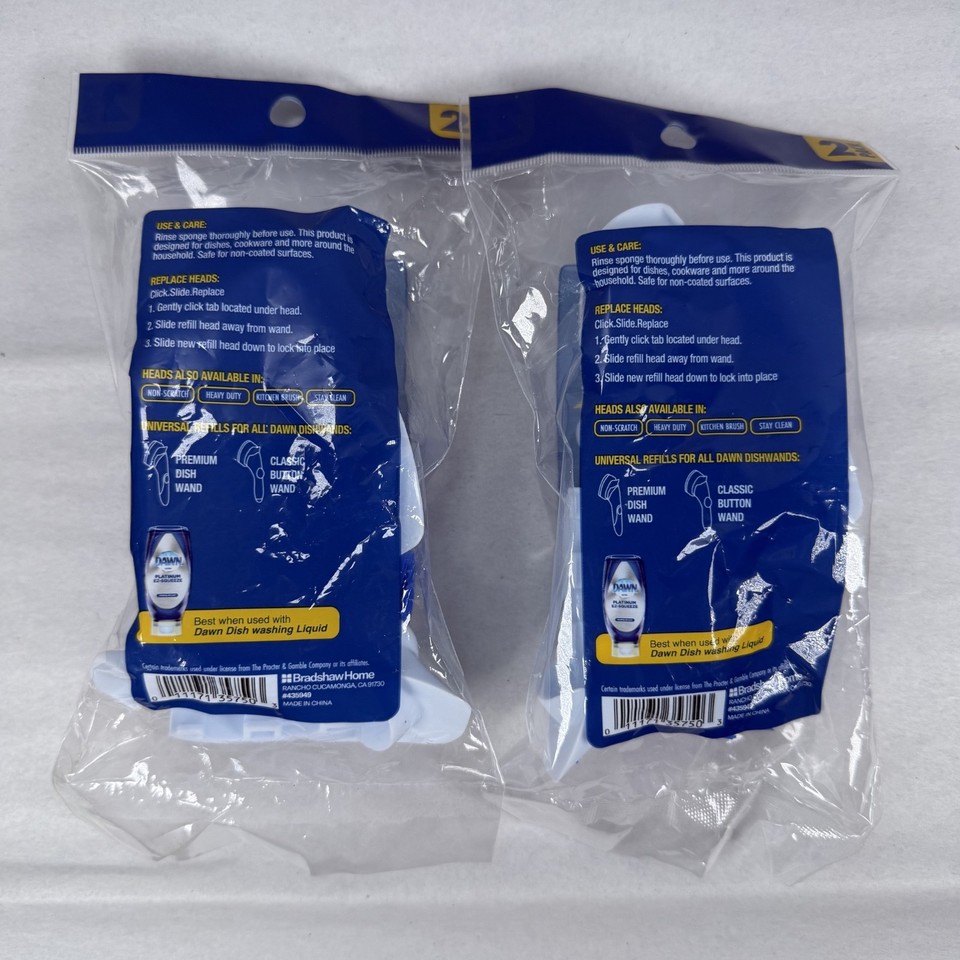 Lot of 4 Packs Dawn Ultra Dishwand Kitchen Brush Replaceable Refill ...