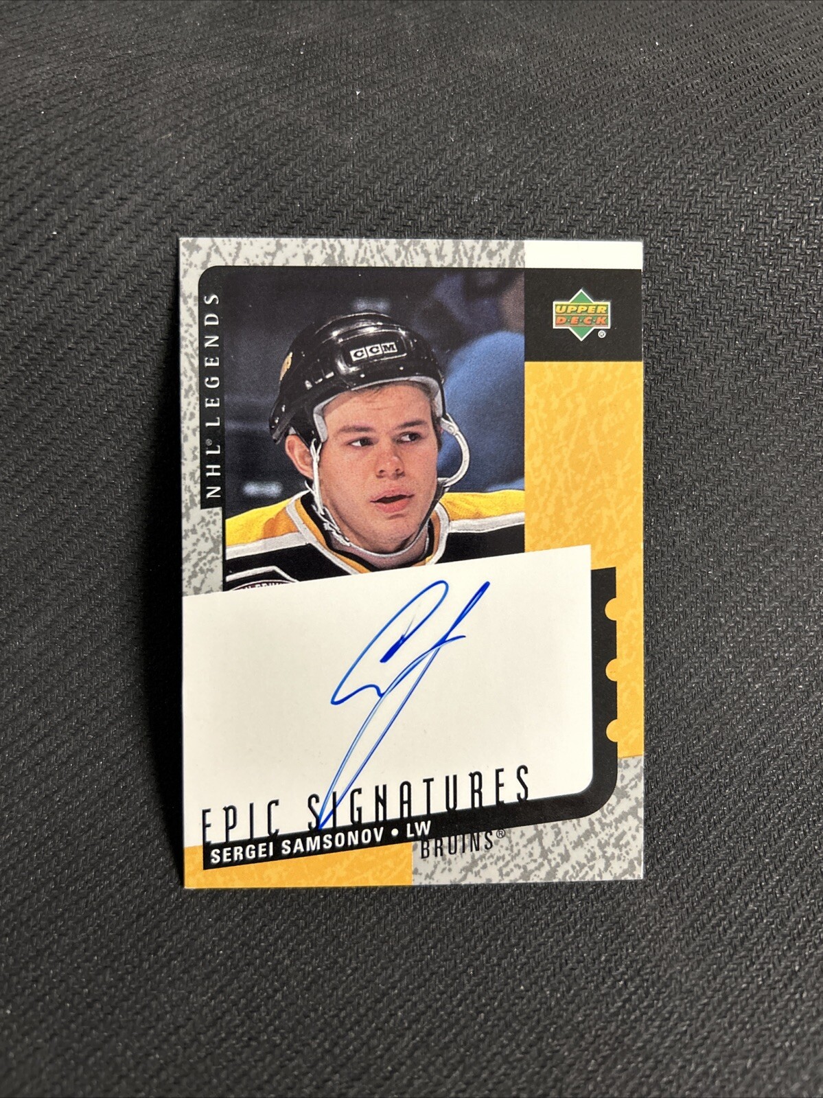 2000-01 Upper Deck Legends - Epic Signatures Sergei Samsonov #SS (AU ...