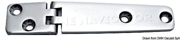 Osculati Rectangular Hinge 141x49 mm | eBay