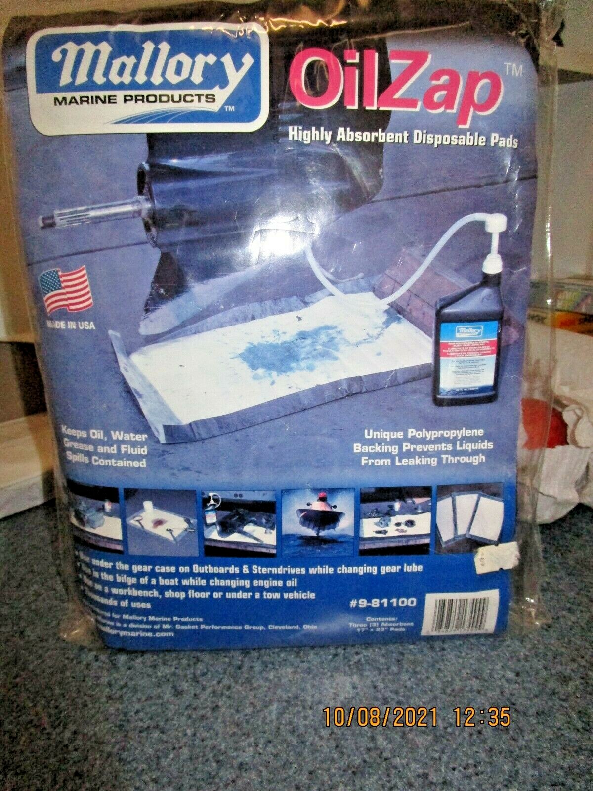 Mallory Oil Zap Pads #9-81100 | eBay