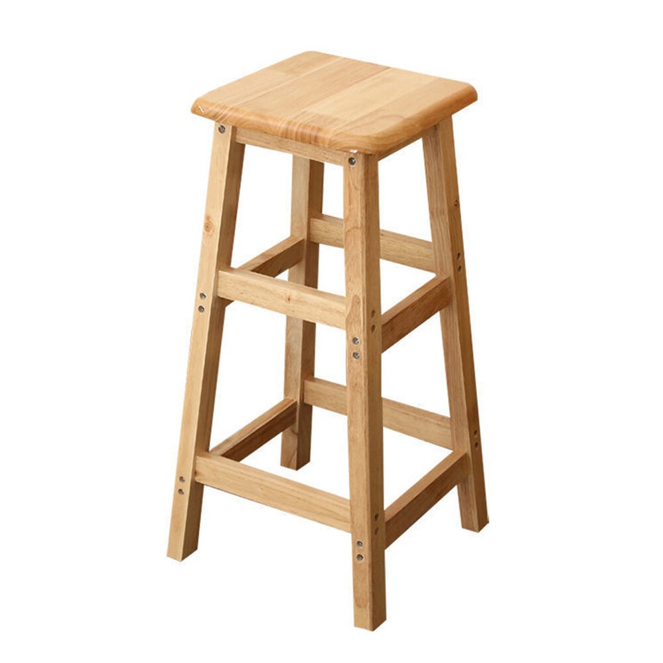 UK Wooden Bar Stool Bar Kitchen Stool Breakfast Bar Stool Solid Pine ...