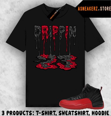 Shirt To Match AJ 12 Flu Game Sneaker Matching Tee Dripping 23 T-Shirt ...