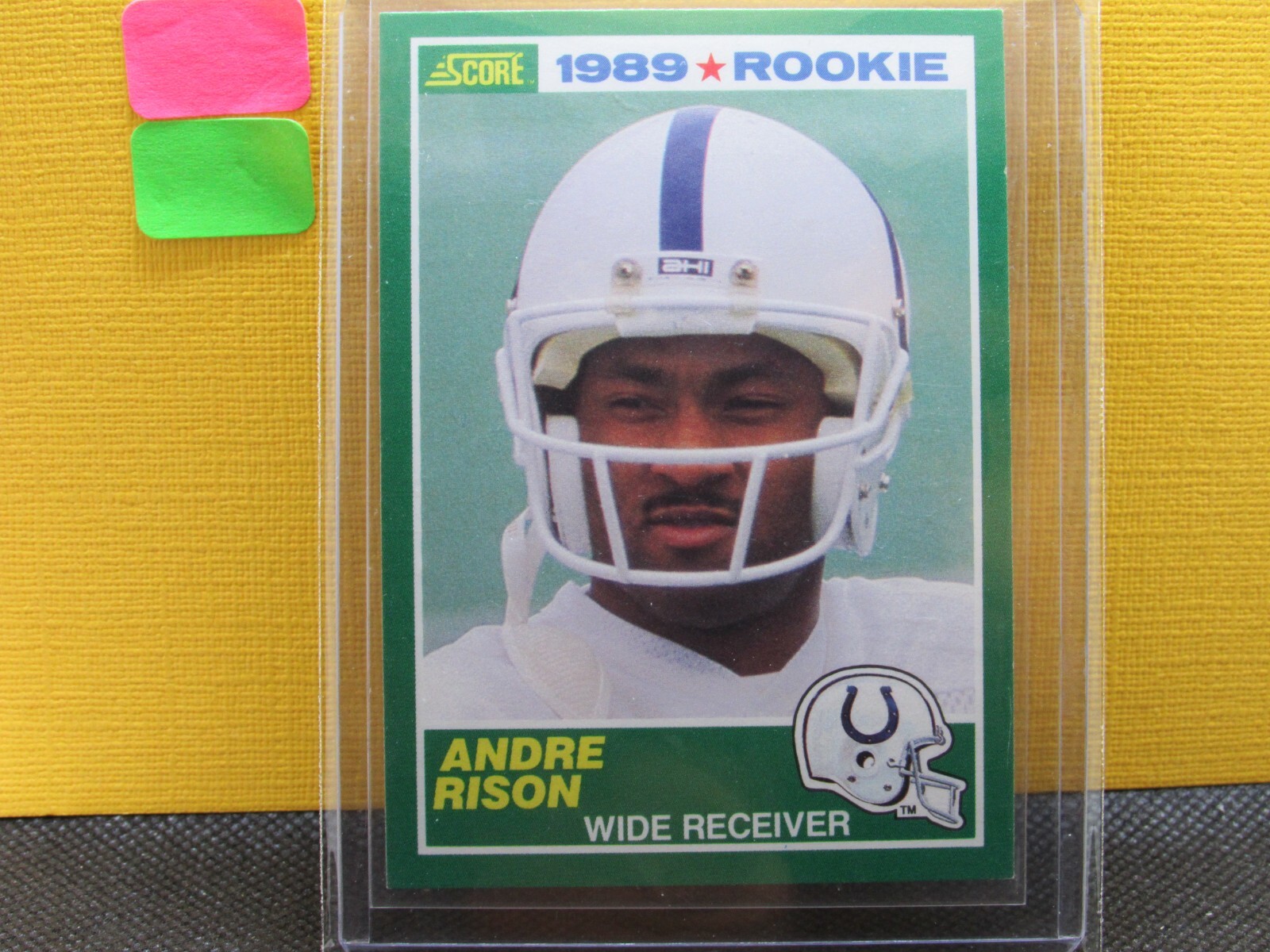 1989 ANDRE RISON SCORE FOOTBALL ROOKIE CARD # 272 COLTS | eBay