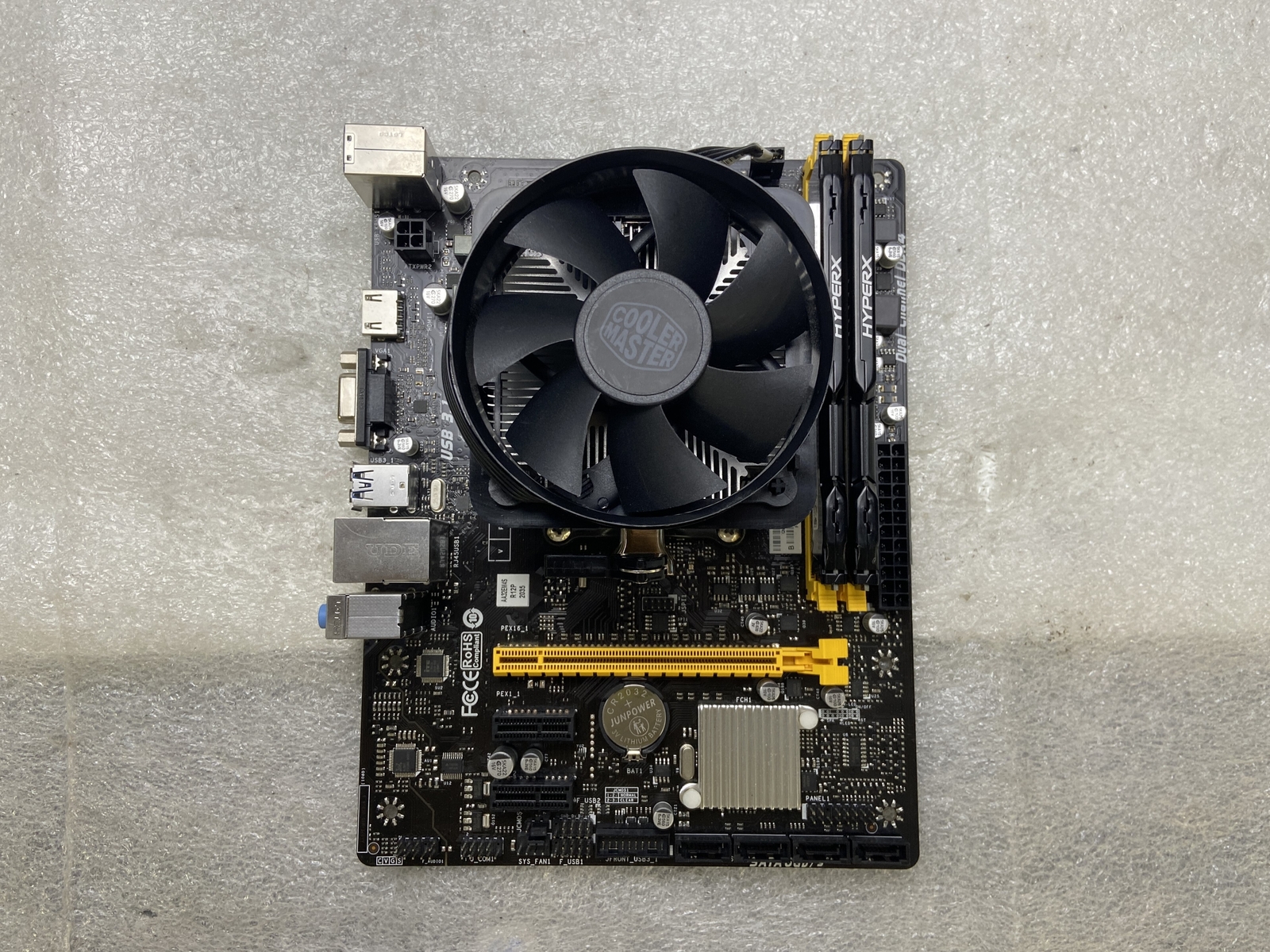 BIOSTAR A320MH Motherboard ATX AMD Ryzen 5 2600 3.4GHz 8GB RAM NO IO ...