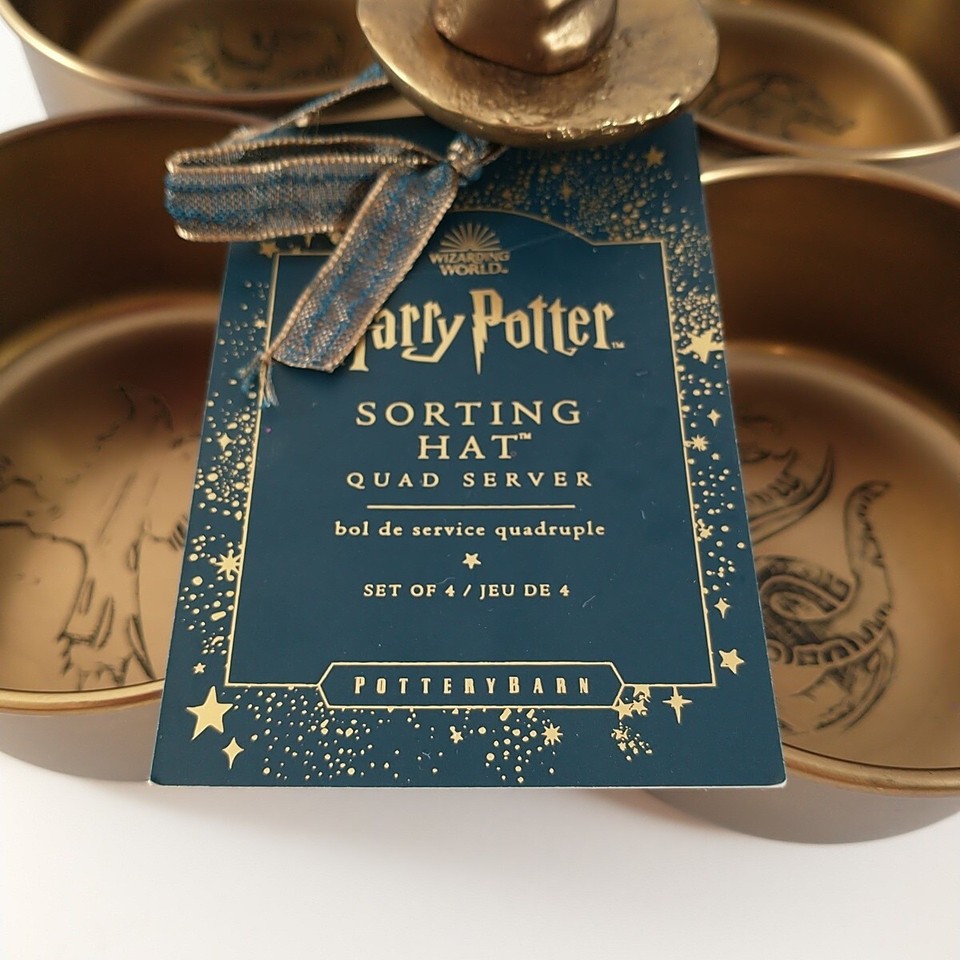 Harry Potter Sorting Hat Quad Server Snack Bowl By PotteryBarn | eBay