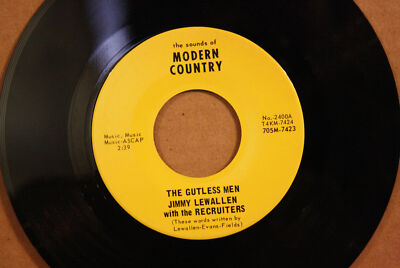 JIMMY LEWALLEN Gutless Men EMPTY SEAT CRIED Country 45 on MODERN ...