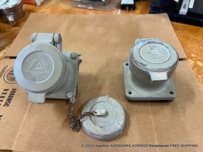 2 USED Appleton ADR3034RS ADR3023 Receptacles FREE SHIPPING | eBay
