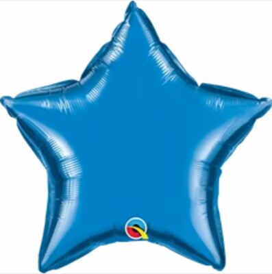 Qualatex Suprafoil STAR 20"/51cm Foil Balloon Sapphire Blue Birthday ...