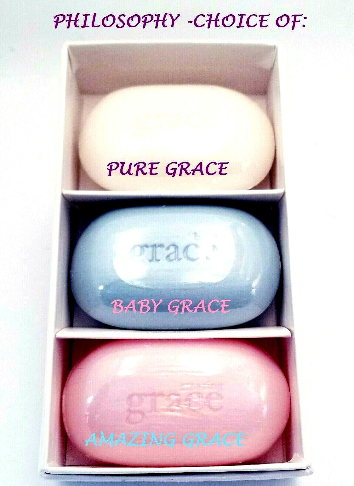 Philosophy STATE OF GRACE SOAP CHOICE OF: PURE GRACE, AMAZING ,BABY ...
