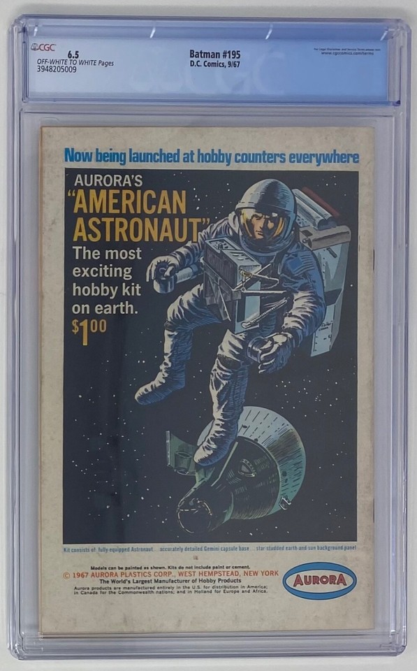 DC Comics Batman 195 CGC silver age vintage | eBay