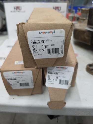 NEW LOT OF 3 MERSEN FUSE TRS250R, 600V 250A, CLASS RK TIME DELAY | eBay