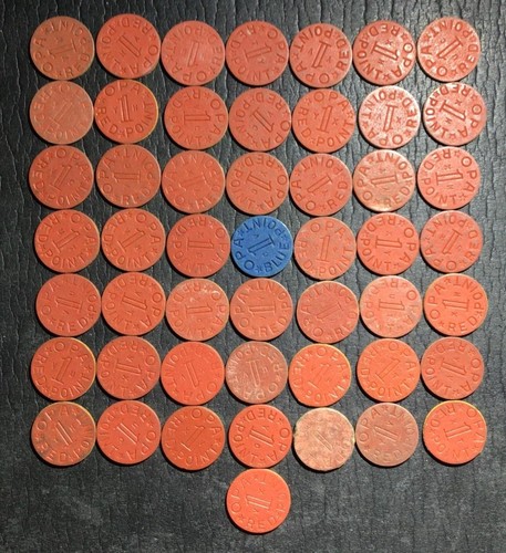 1941-1945 "OPA REDPOINT" World War II Food & Meat Ration "Tokens Set of ...