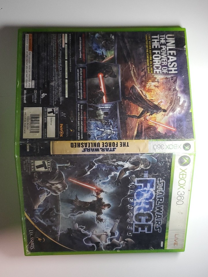 Star Wars The Force Unleashed PH Disc - Microsoft Xbox 360 2008 - CIB ...