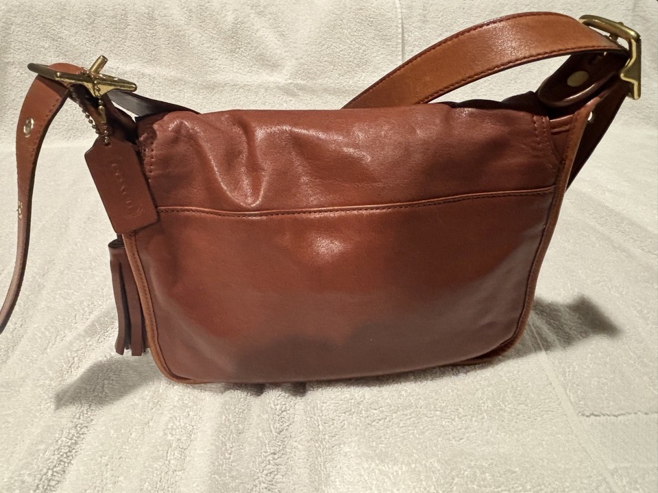 COACH Patricia Legacy Crossbody Saddle Flap Bag D1276 19921 Brown ...