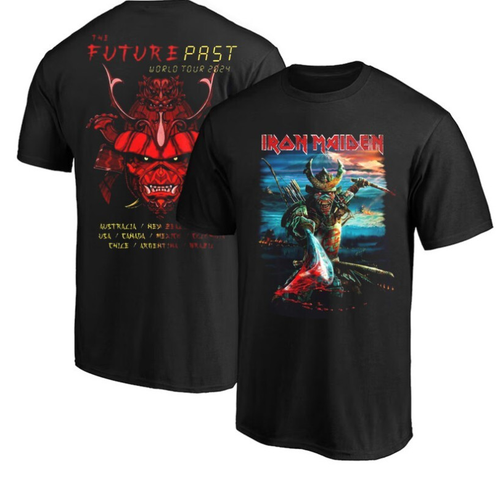2025–26 Iron Maiden Tour T-Shirt – Two-Side Unisex “Run For Your L ...