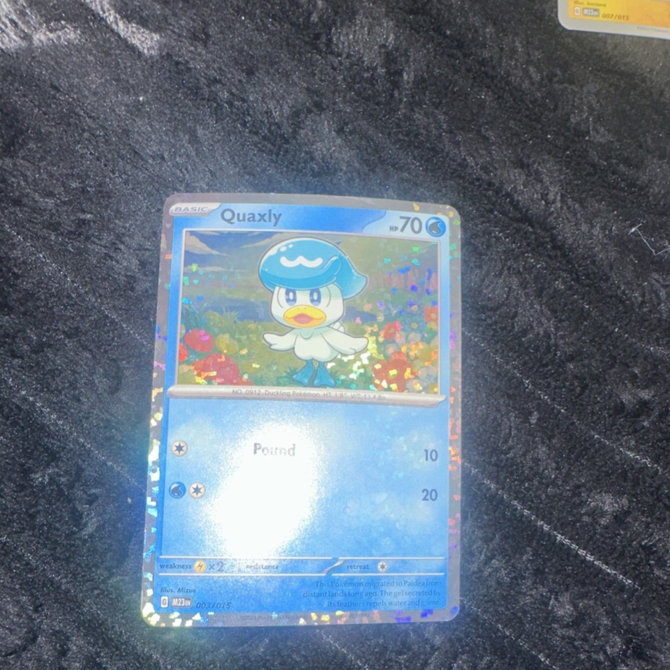 Pokémon TCG M23N Card Lot Blissey Cyclizar Pawmi Quaxly 4 Cards Regular ...
