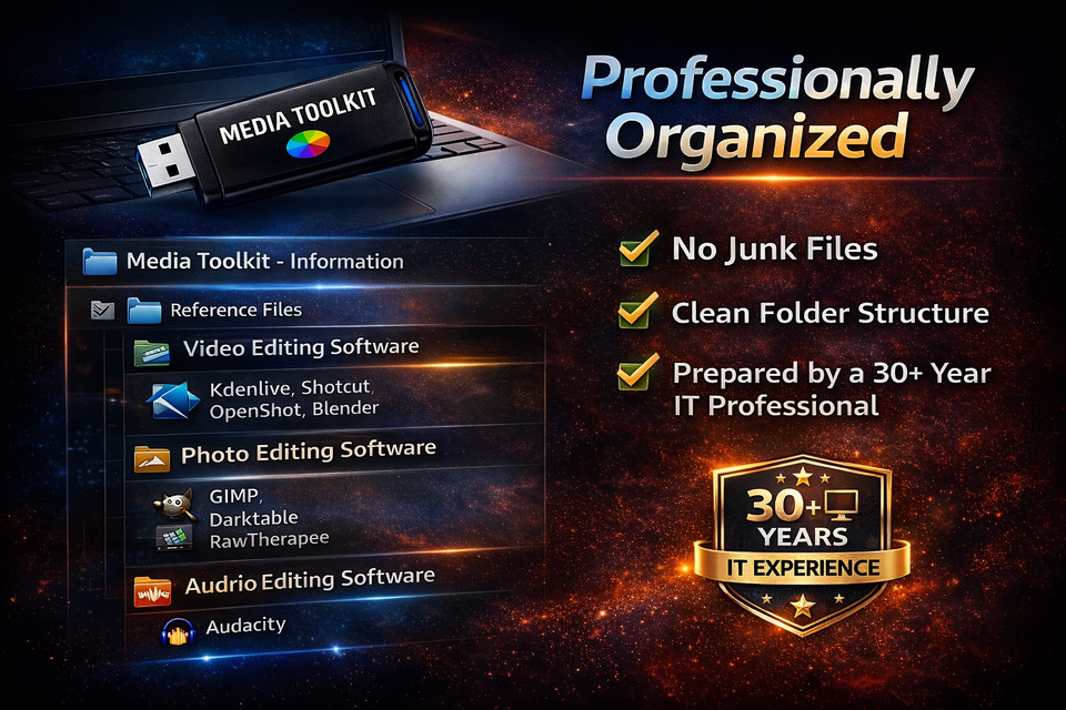 Video Photo Audio Editing Software USB | Professional Media Creator ...