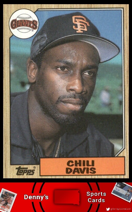 1987 Topps #672 Chili Davis San Francisco Giants Baseball Card | eBay