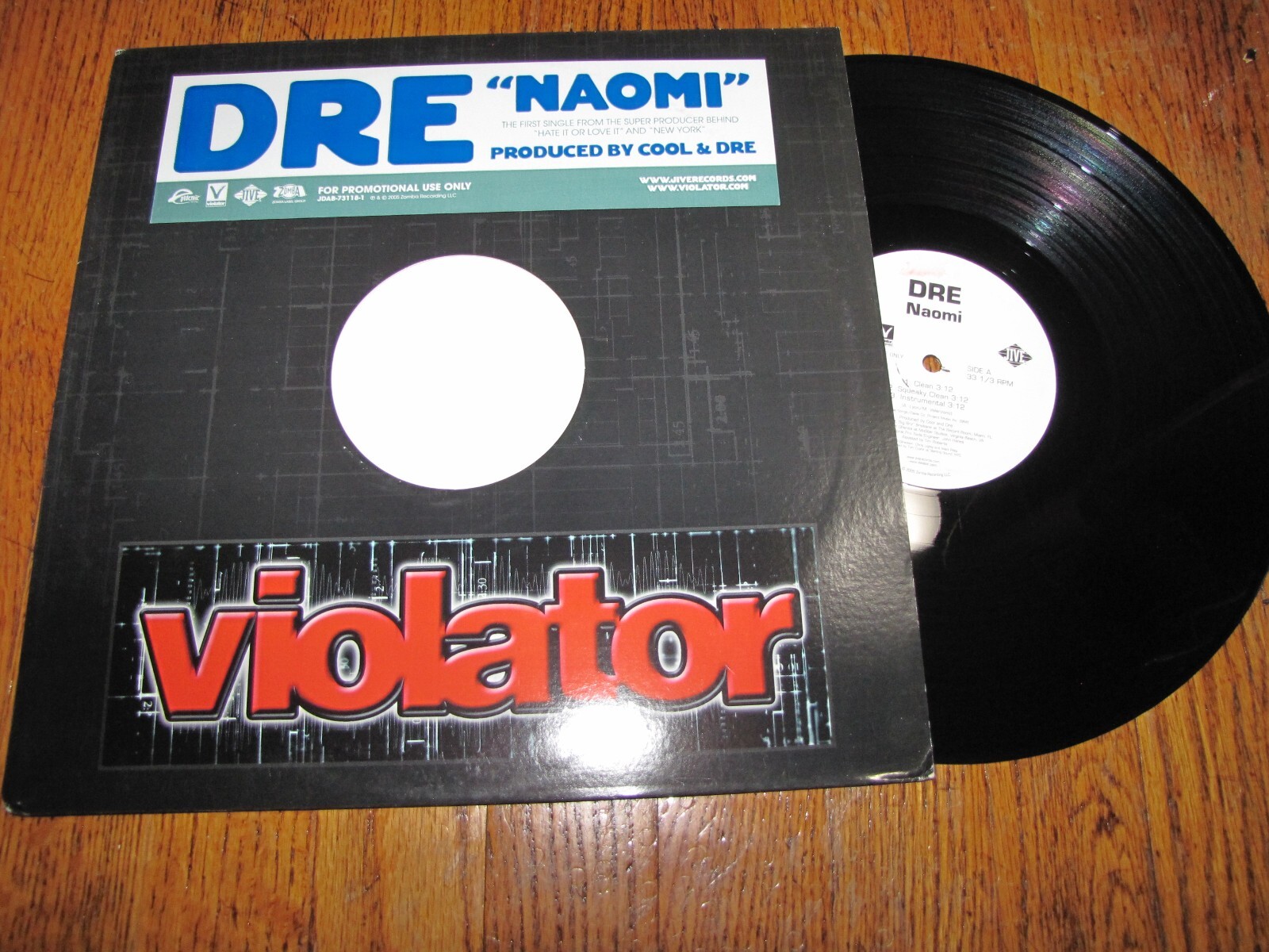DRE - NAOMI - WHITE LABEL PROMO VIOLATOR RECORDS 12" SINGLE | eBay
