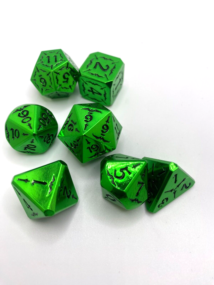 DND Solid Metal Dice Set - Legendary Weapons Sword of the Emerald Isles ...