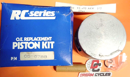 NOS Yamaha YZ490 82-83 Piston Kit STD Rocky AHRMA YZ 490 COMPLETE ...