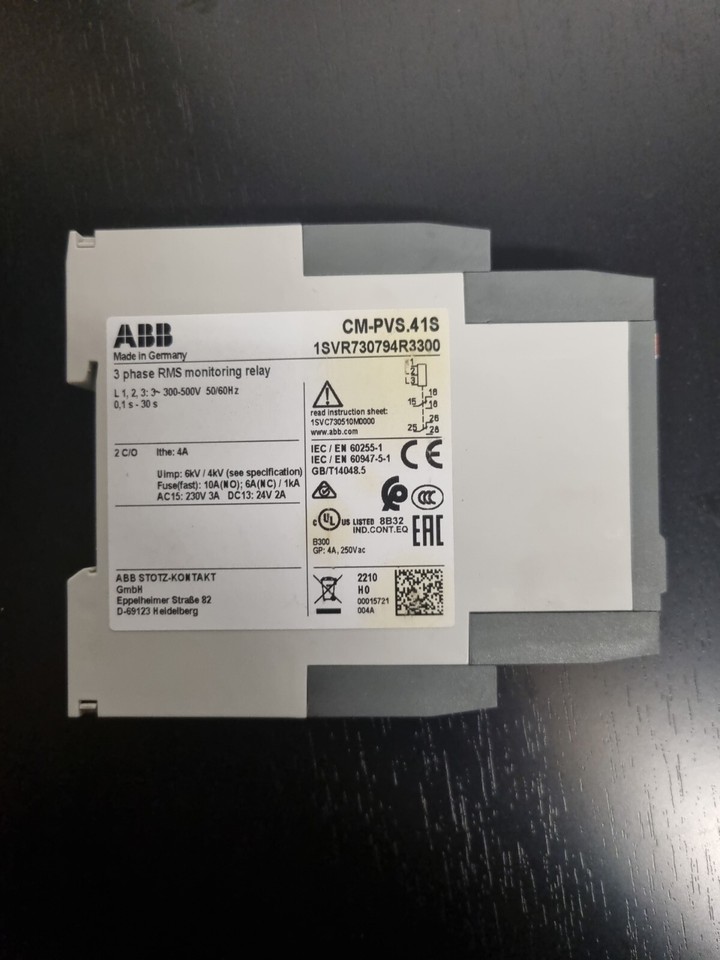 ABB CM-PVS.41 Three-phase monitoring relay - 1SVR630794R3300 | eBay UK