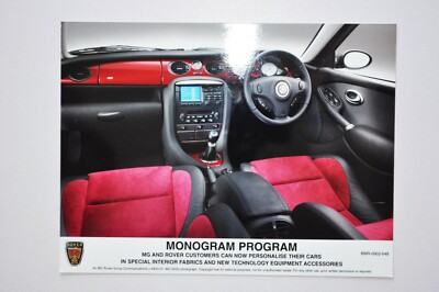 Car Press Photo - Rover Monogram Program - Interior View | eBay
