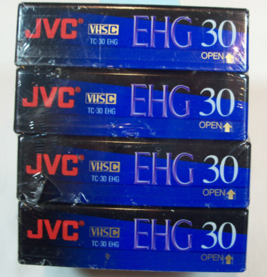 Lot of 4 NEW JVC EHG 30 VHS-C Compact VHS tape TC-30 - 90 Minutes | eBay
