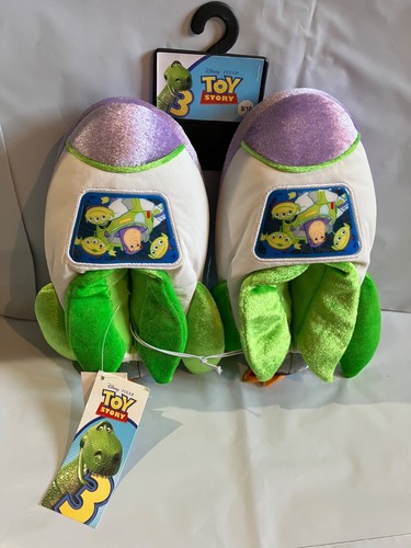 Toy Story 3 Buzz Lightyear Rocketship Slippers Youth Toddler Size 9/10 ...