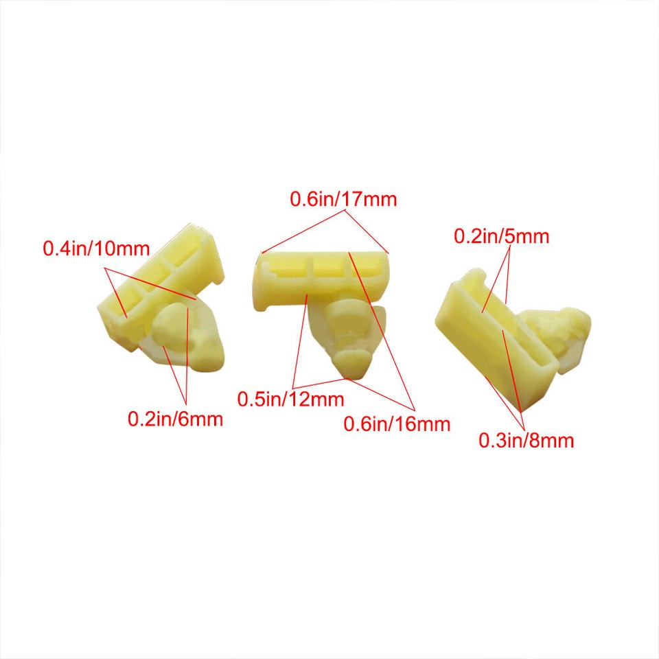 20 Wheel Well Opening Moulding Clips & Flare Grommets For Nissan For ...
