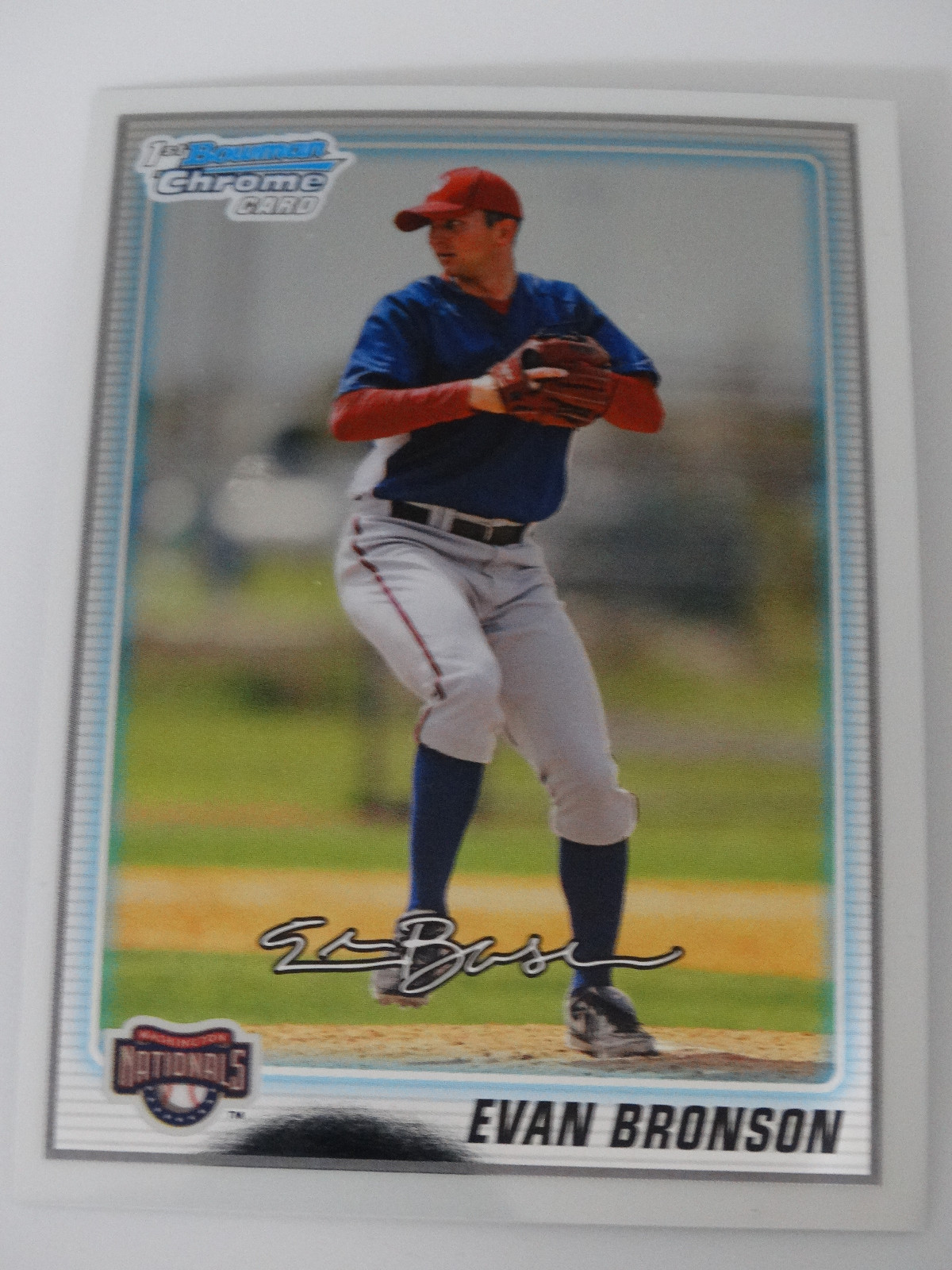 2010 Bowman Chrome #BCP162 Evan Bronson Washington Nationals RC ...