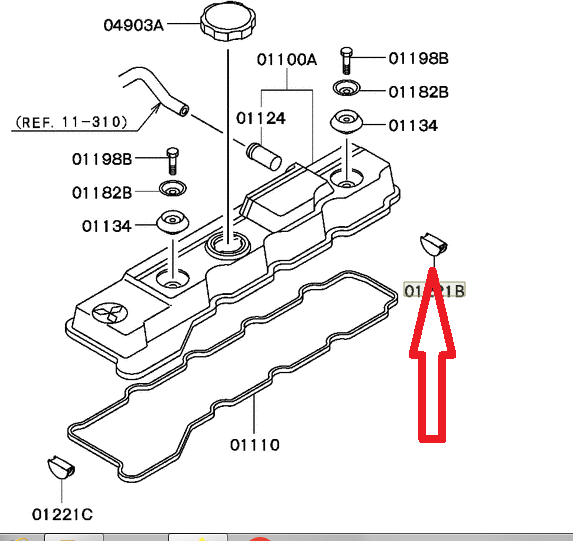 Genuine Mitsubishi Seal Cylinder Head Camshaft ME200269 for sale online ...