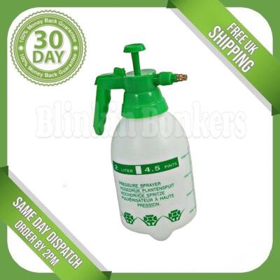 2 LITRE PRESSURE SPRAYER PRESSURISED GARDEN HAND PUMP BOTTLE PORTABLE ...