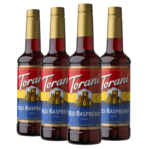 Torani Syrup, Red Raspberry, 25.4 Fl Oz (Pack of 4), Raspberry | eBay