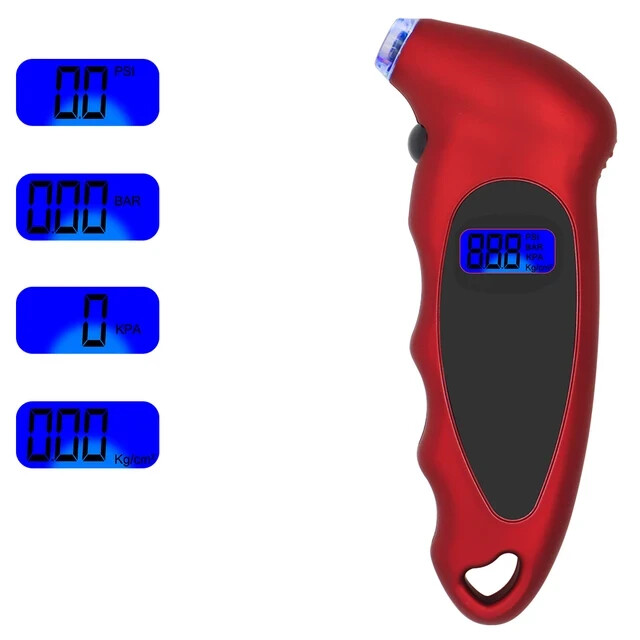 Digital Tire Air Pressure Gauge Bike Car Truck LCD Display 150 PSI ...