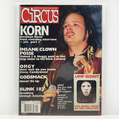 Circus Magazine Korn Insane Clown Posse Limp Bizkit Blink 182 Sept ...