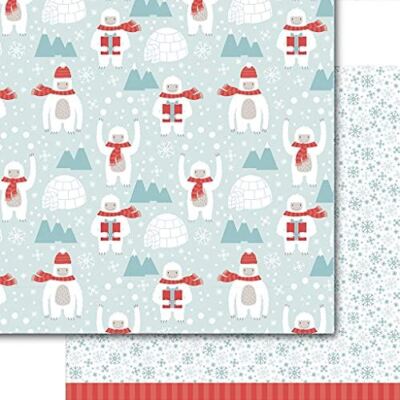 Yeti for Winter - 12x12 Scrapbook Papers - 5pcs | eBay