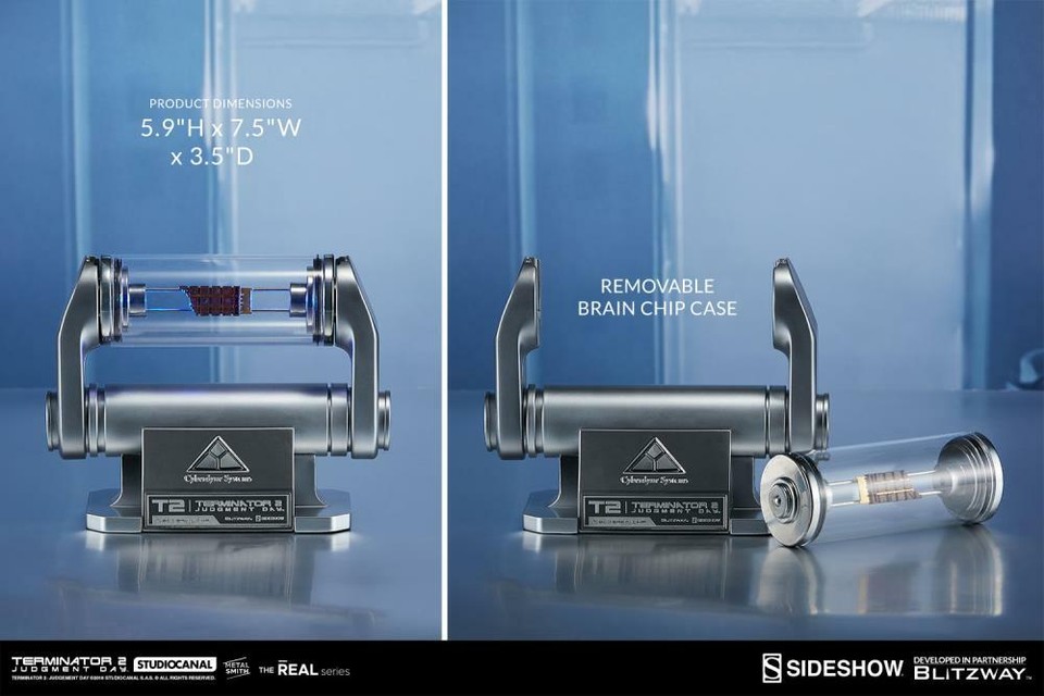 Terminator 2: Judgment Day T-800 Endoskeleton Arm and Brain Chip | eBay