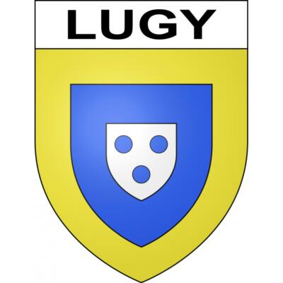 Lugy 62 ville sticker blason écusson autocollant adhésif | eBay