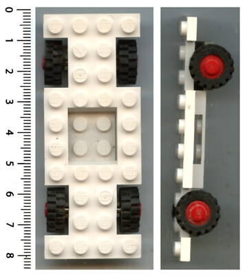 LEGO : CHÂSSIS VEHICULE réf. 4212 avec roues - blanc - GN4 | eBay