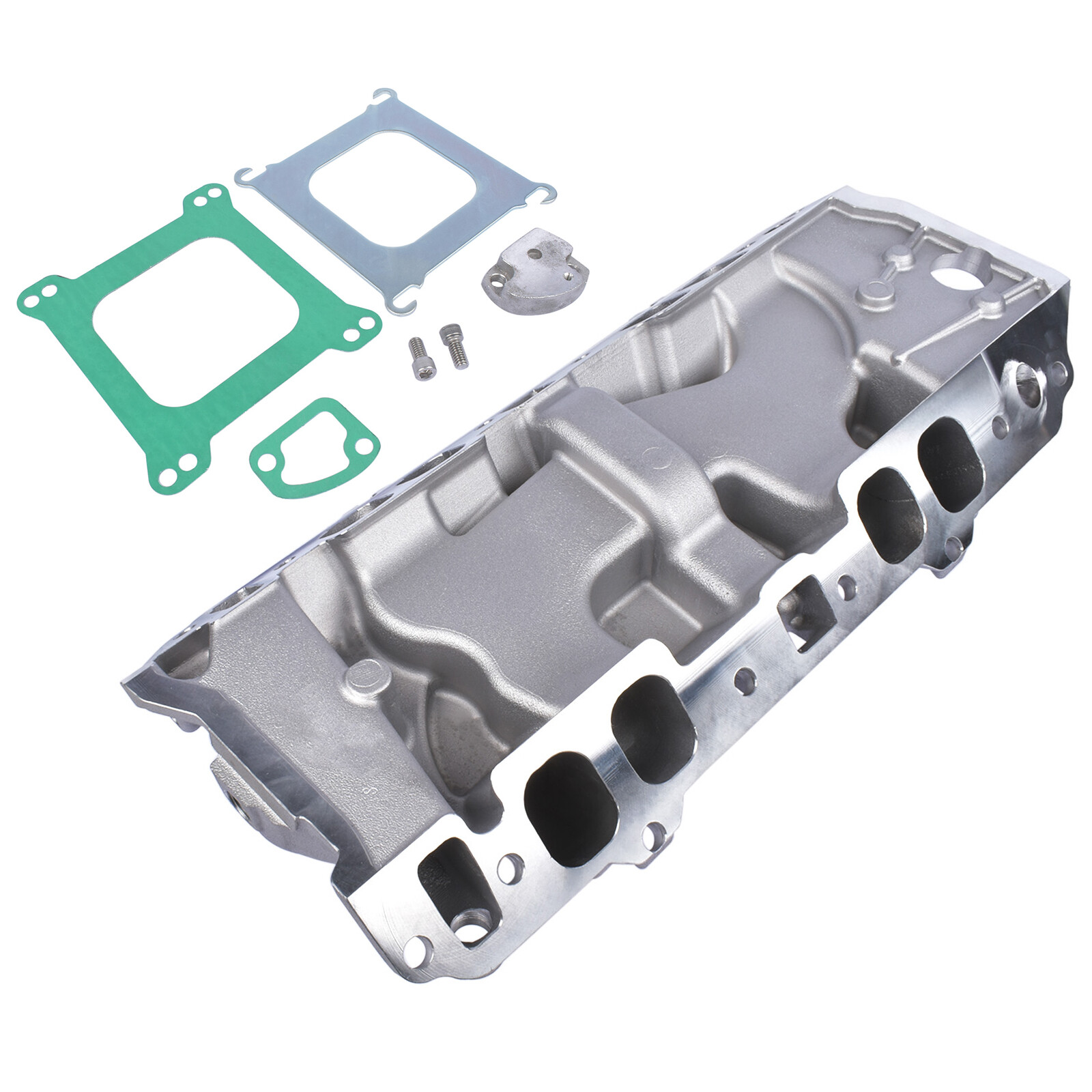Low Rise Intake Manifold for Big Block Chevy BBC BB Oval Port Aluminum ...