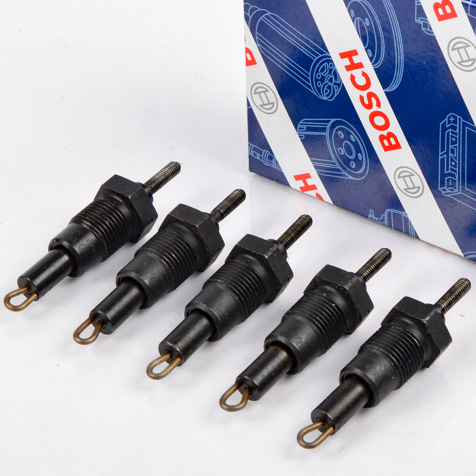 5x BOSCH 0250001016 Glühkerze für Mercedes W460 W110 W115 W120 W121 ...