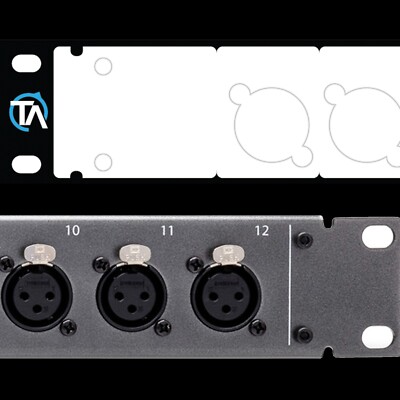 Blank Patch Bay Labels Compatible with Hosa PDR-369 XLR Bays by Trace ...