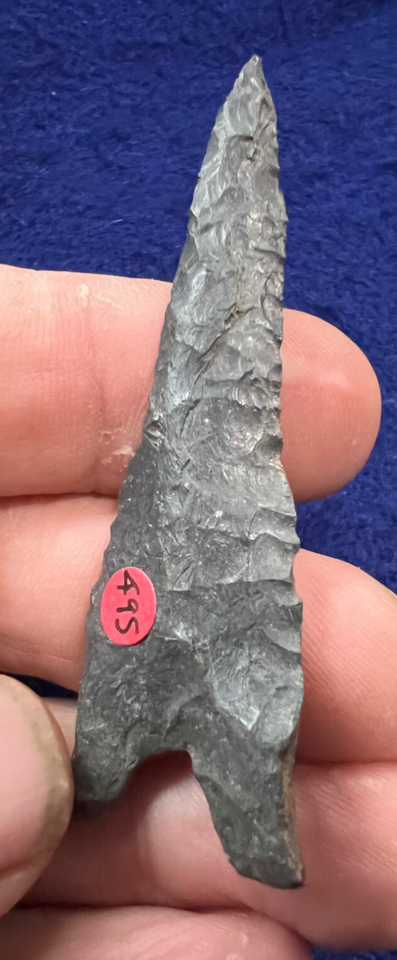 2 3/4" Dalton Drill Black Pitkin Authentic Arkansas Artifact Arrowhead Point | eBay