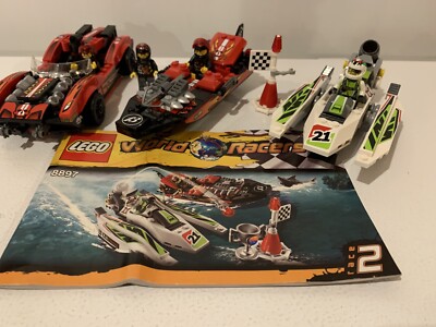 Lot of 2 LEGO World Racers 8897 Near Complete & 8898 Wreckage Road -1 ...