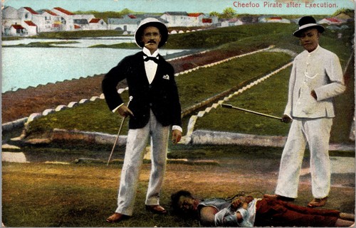 Antique Postcard Chefoo Pirate After Execution China Sternberg Hong ...