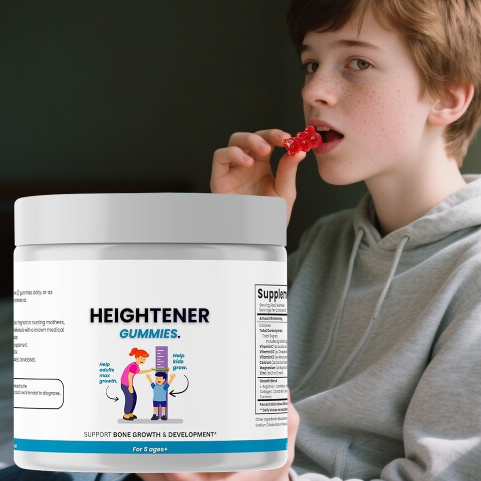Heightener Gummies - Natural Height Growth Supplement for Kids, Teens ...